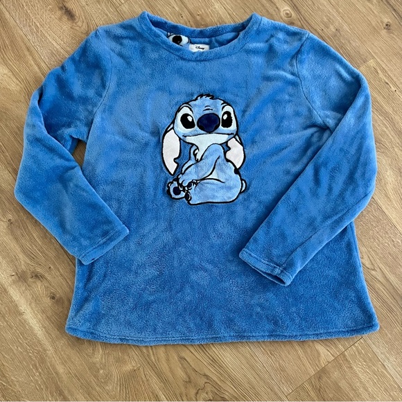 Disney | Intimates & Sleepwear | Disneys Stitch Long Sleeve Plush ...
